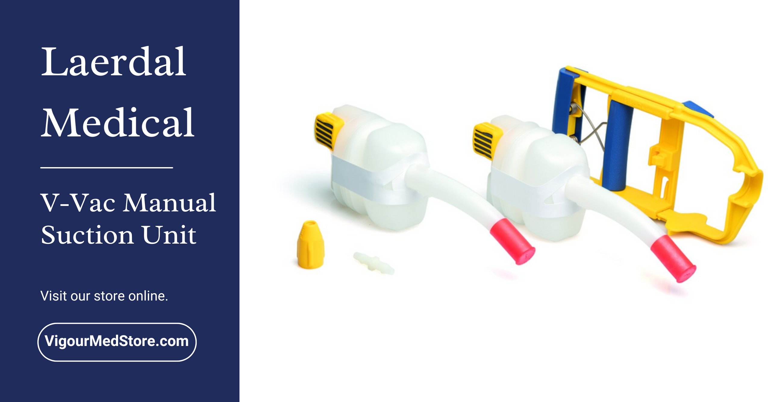 Laerdal V-Vac Manual Suction Unit – Reliable, Manual Airway Management