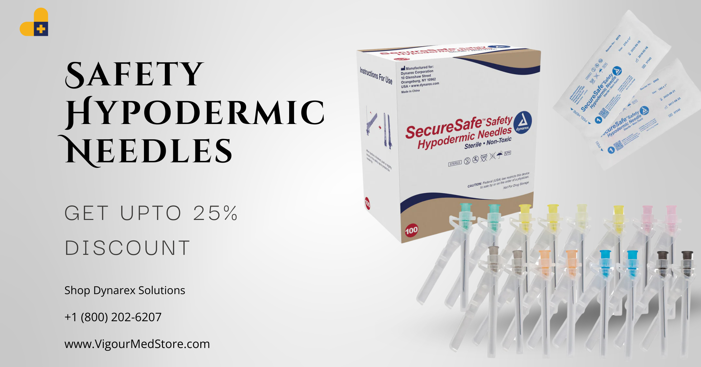 Dynarex SecureSafe™ Safety Hypodermic Needles: Trusted Protection for
