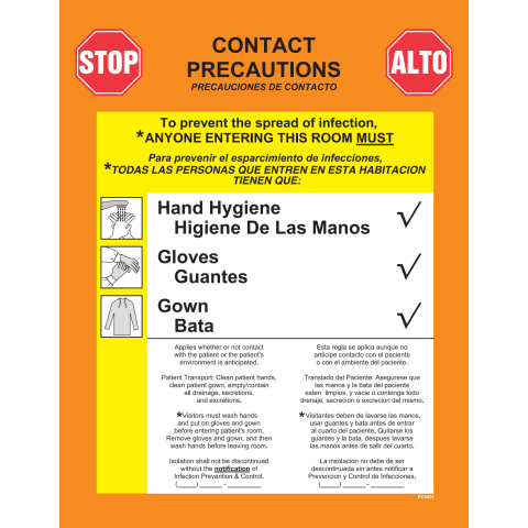 Marketlab Patient Room Precautions Labels | Healthcare Safety & Compliance