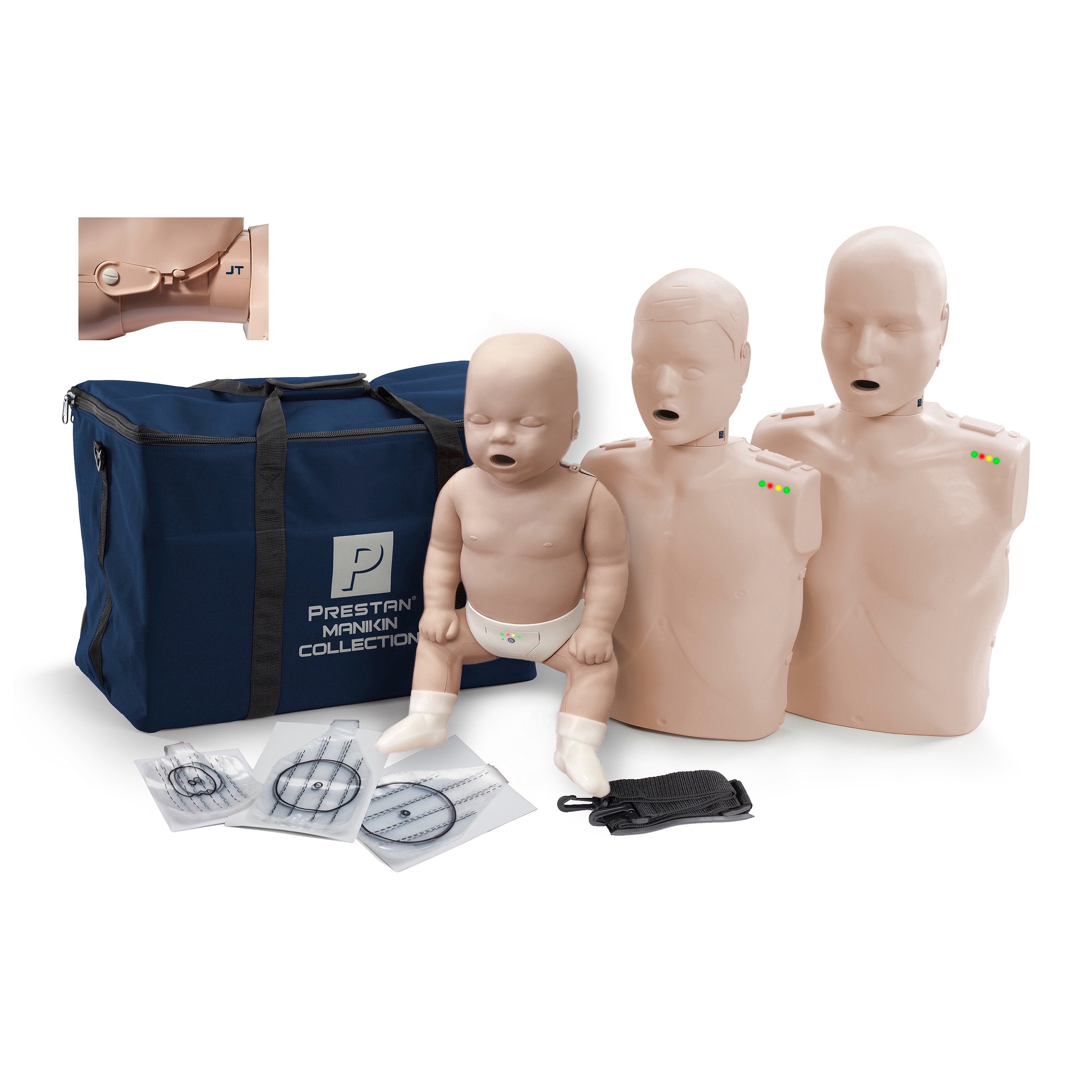 PRESTAN PRO+ Collection Manikin with Standard Face-Shield, 3-Pack (Pac